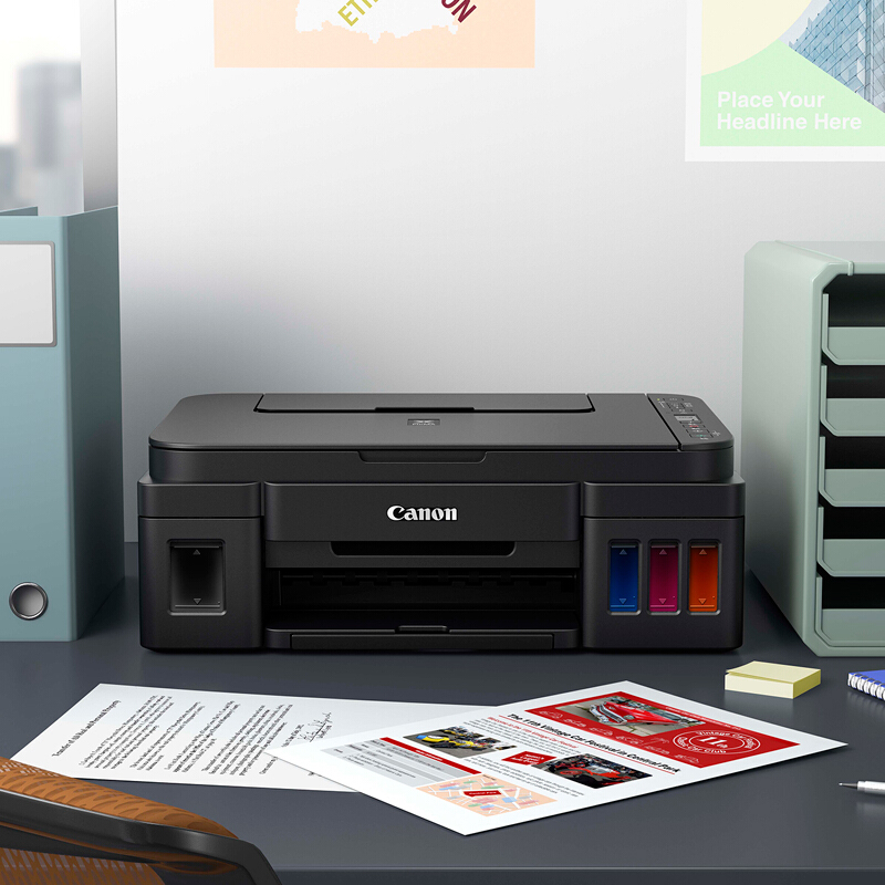 佳能（Canon）G3810 可加墨彩色多功能无线打印一体机（打印/复印/扫描/作业打印/照片打印机 Wifi